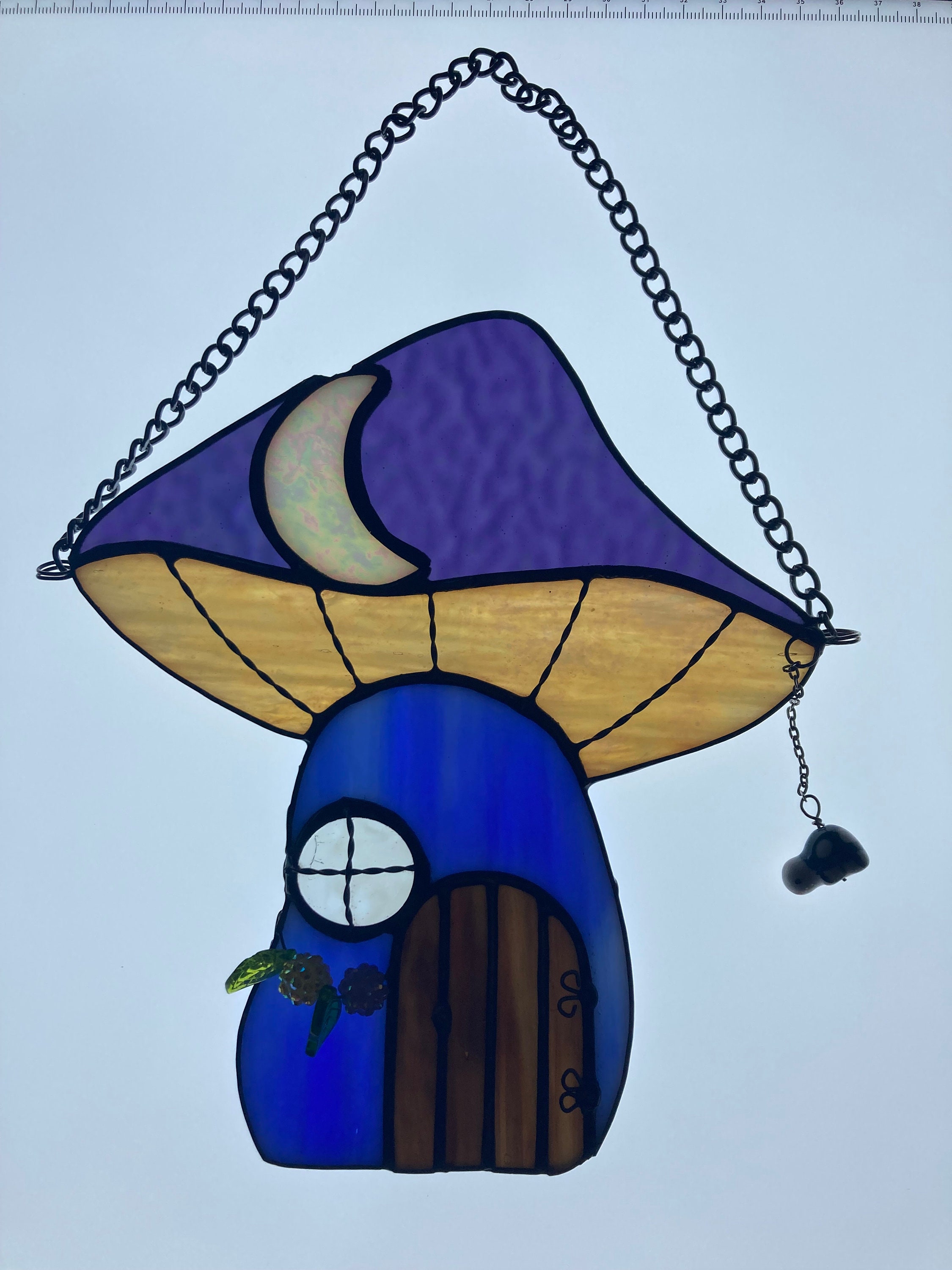 Stained Glass Mushroom Cottage - Etsy