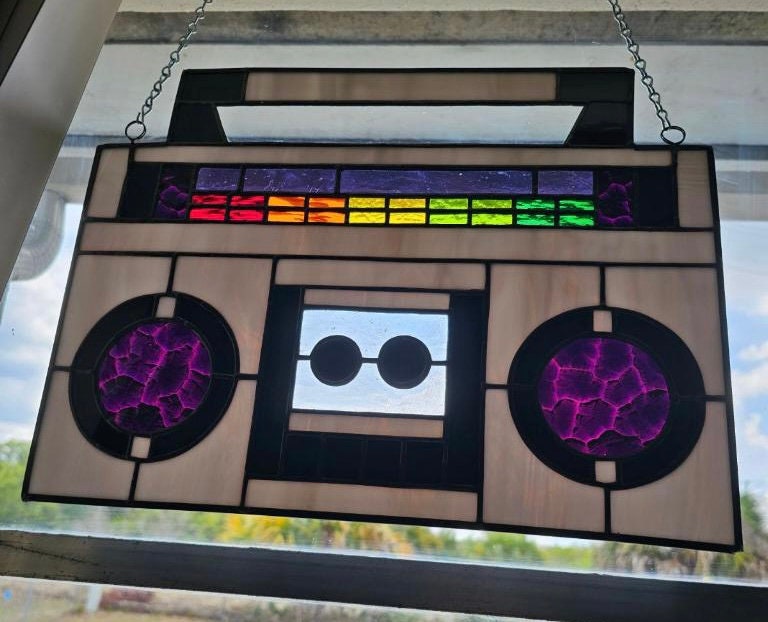 Stained Glass Boombox - Etsy