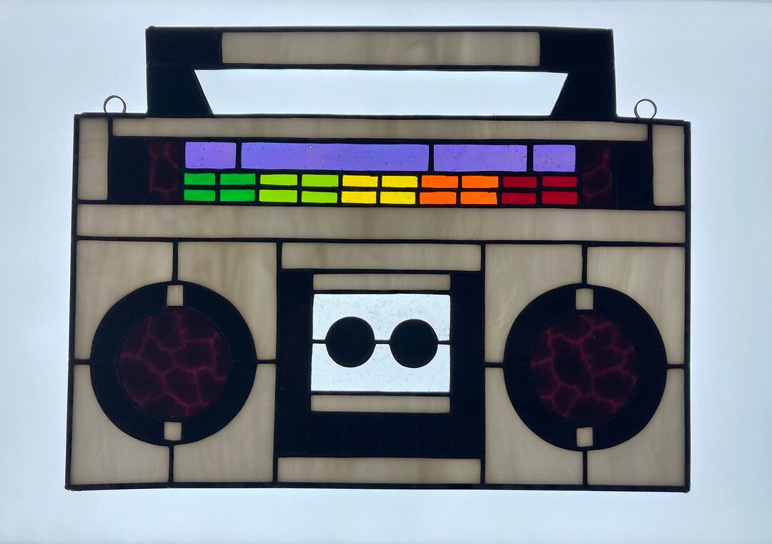 Stained Glass Boombox - Etsy