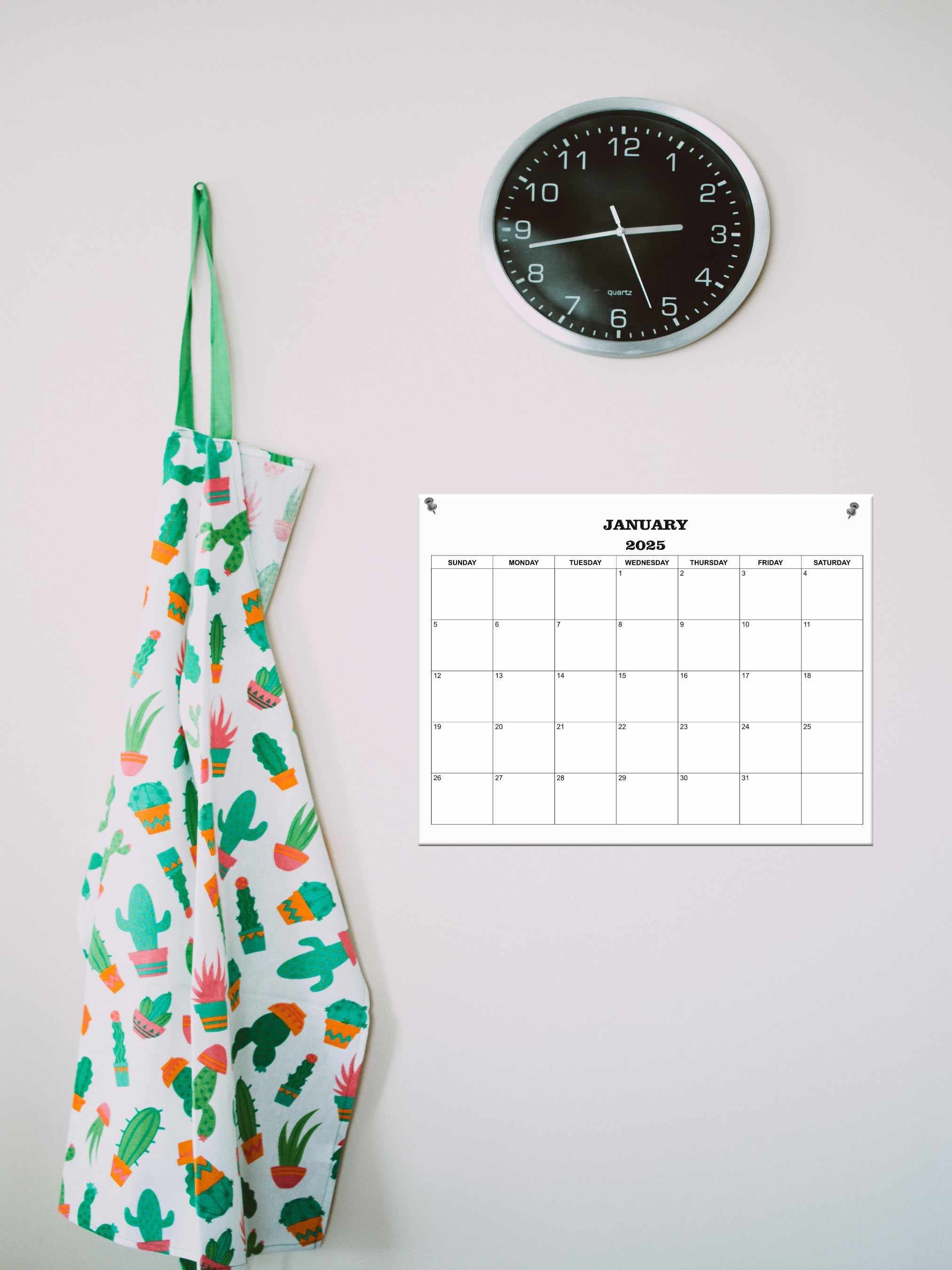 2025 A4 (8.27 X 11.69 Inch) Calendar Template | INSTANT DOWNLOAD ...