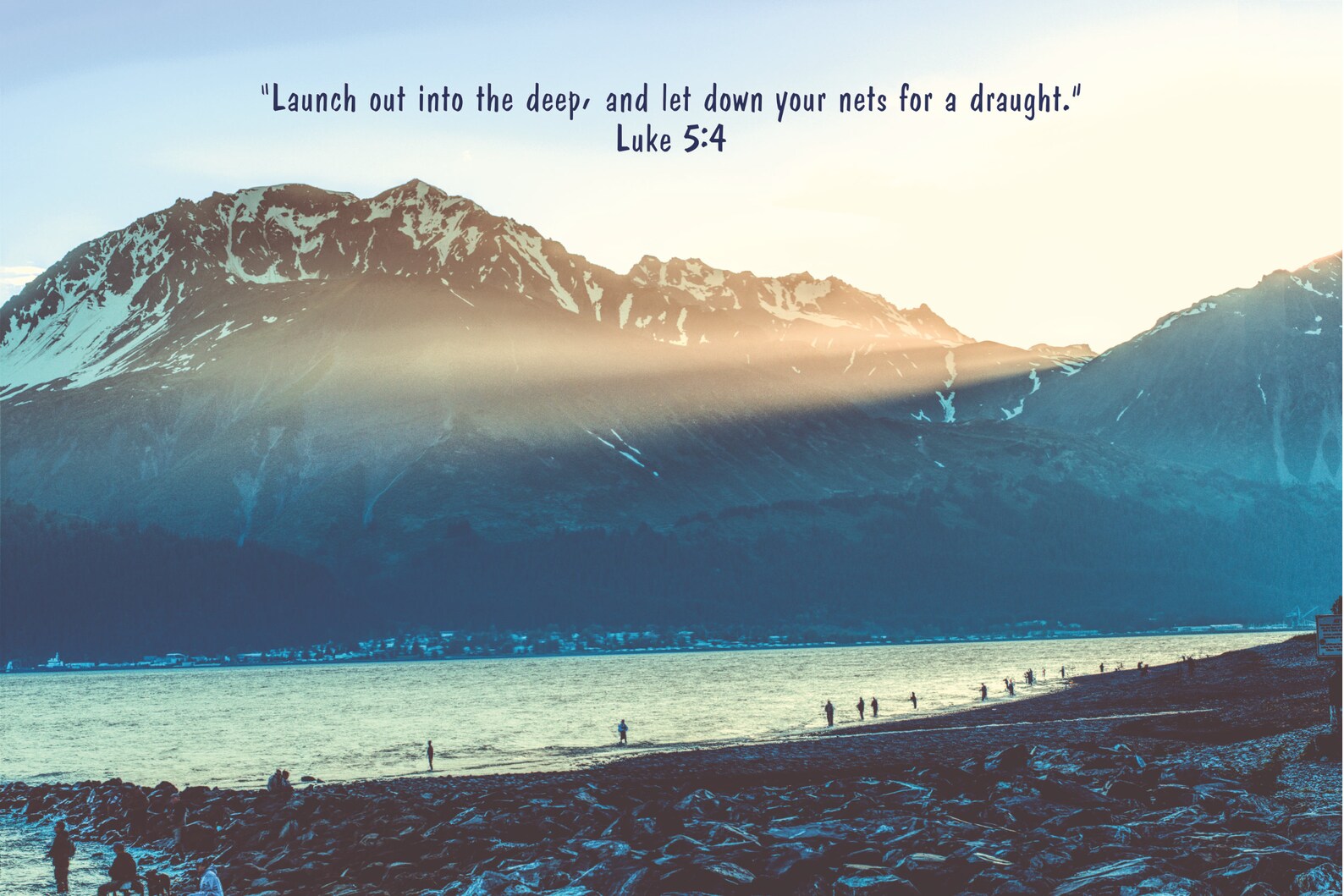 Bible Verse, Scripture, Luke 5:4 "launch Out Into the Deep, and Let ...