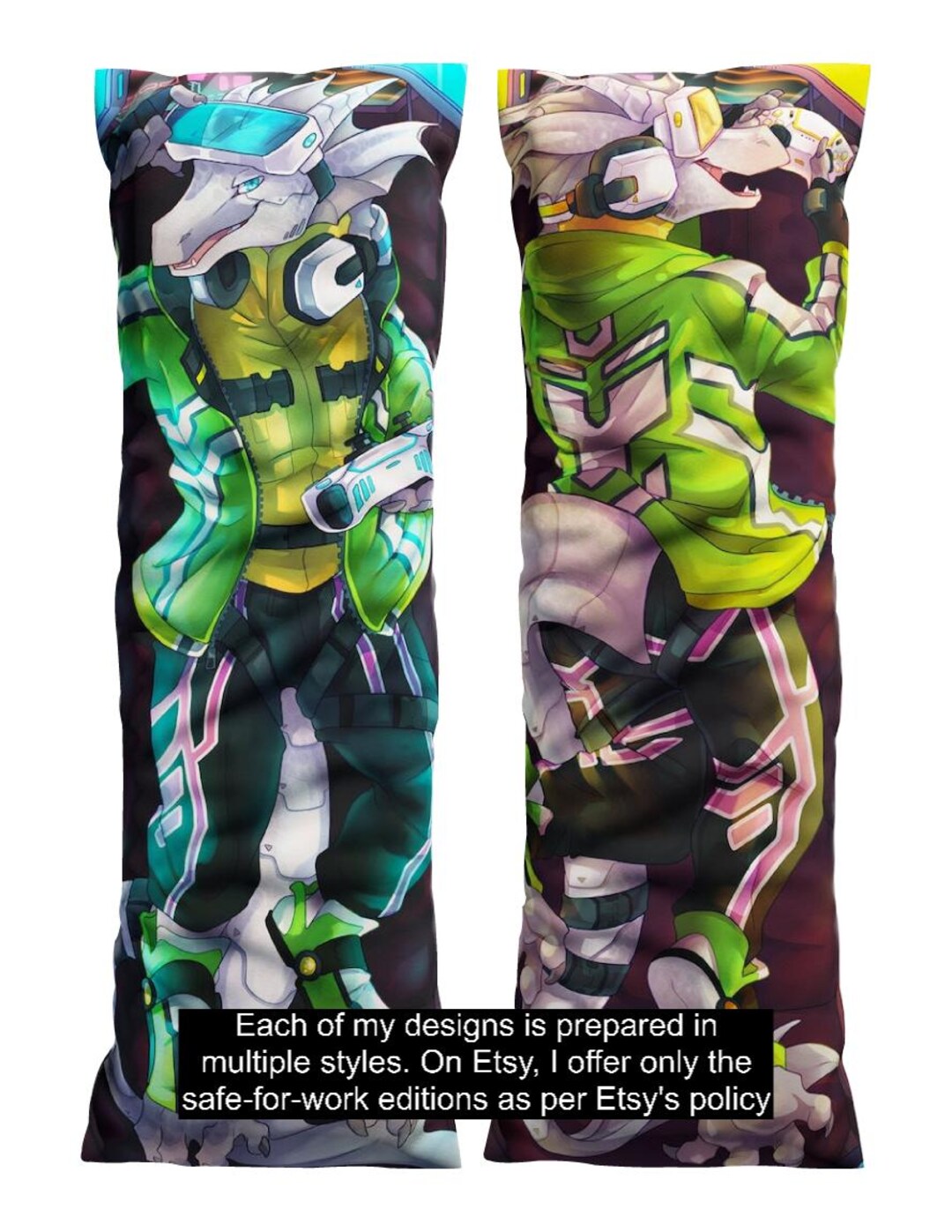 Daki Vinito - Art by Ram the Dragon - the White Gamer Dragon Dakimakura ...