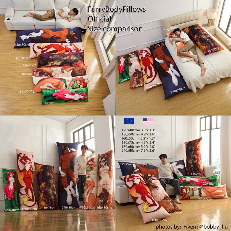 Daki Sinthia Art by Quốc Anh Phùng the Cat Dakimakura Furry Body Pillow Cover - Etsy