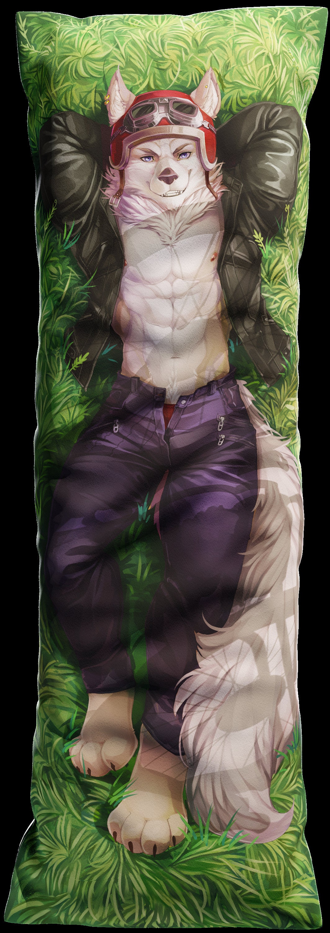 Daki Bernard the Biker Wolf Dakimakura Furry Body Pillow Cover - Etsy UK
