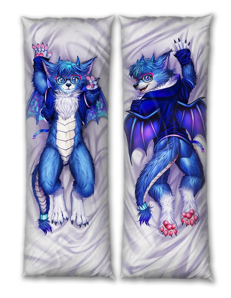 Daki Dragi Art by Yulia Gruzdeva the Cute Companies Furry Body Pillows Mascot Dragon Boy Furry ...