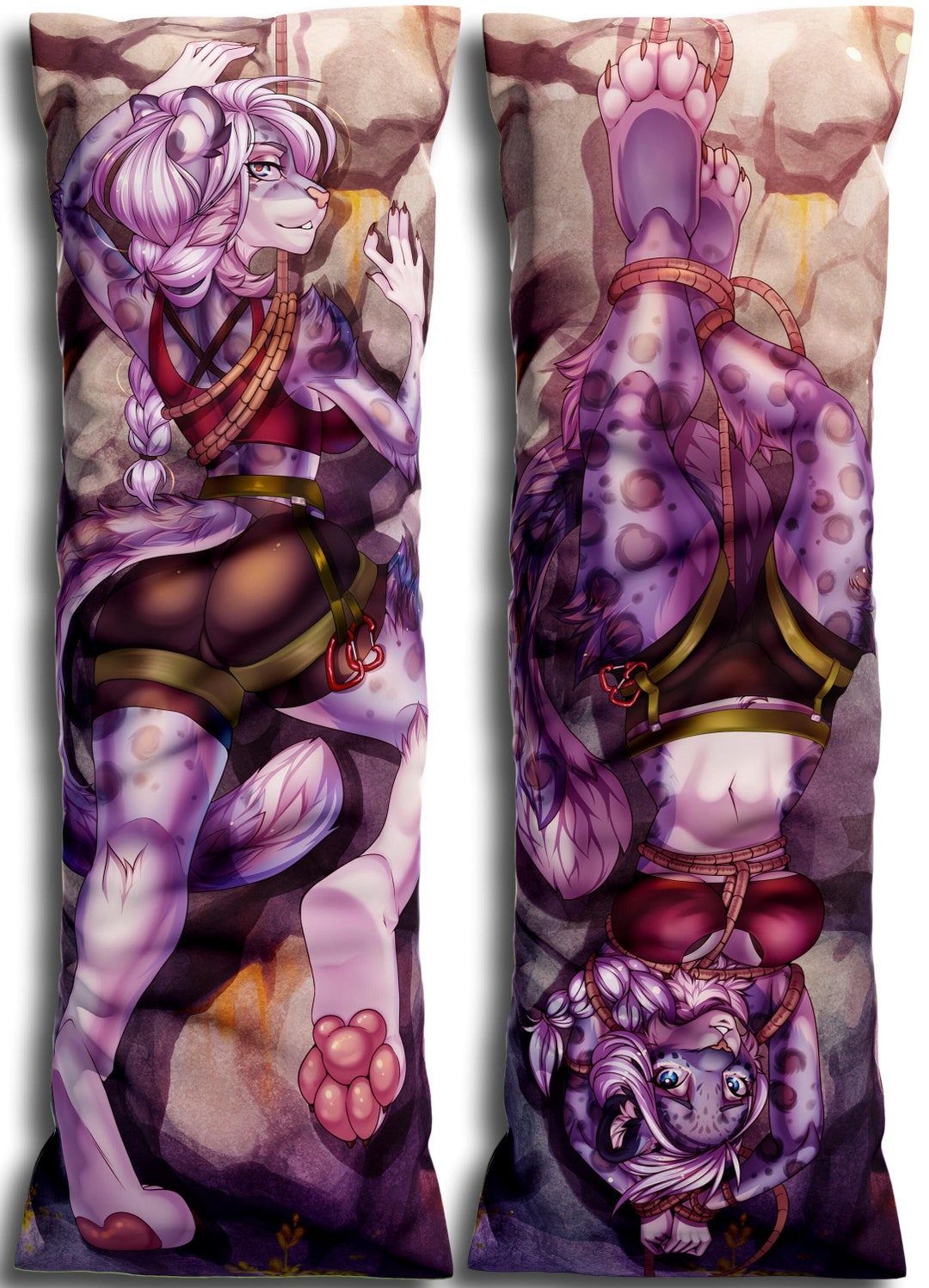 Daki Darina Art by Cerbera the Tied up Mountain Climber Snow Leopard Snep Girl Dakimakura Furry ...