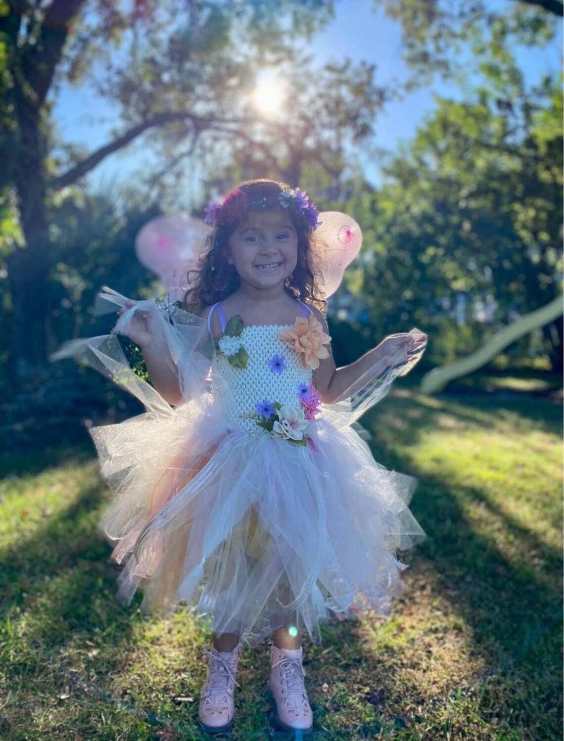 Fairy Tutu Costume, Girls Fairy Dress up Dress, Holiday Fairy Costume ...