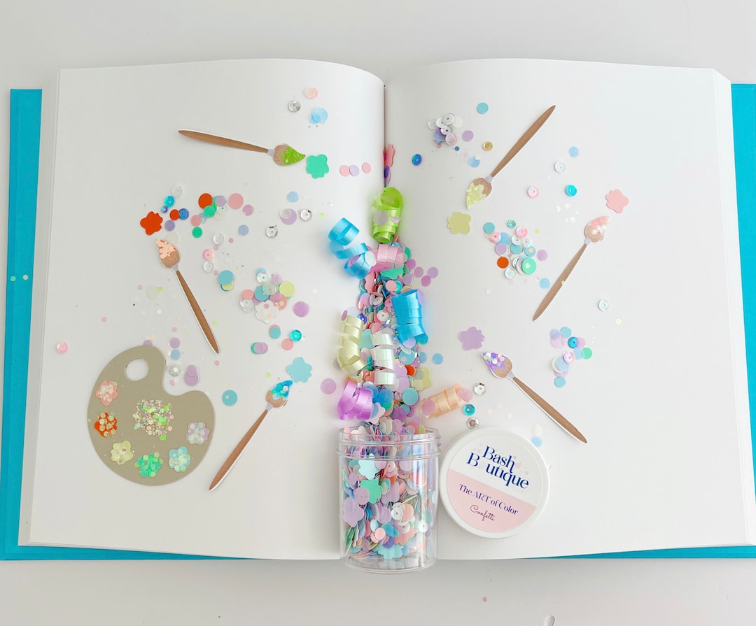 Art Party Confetti - Paint Party Confetti - Paint Birthday Party - Art ...