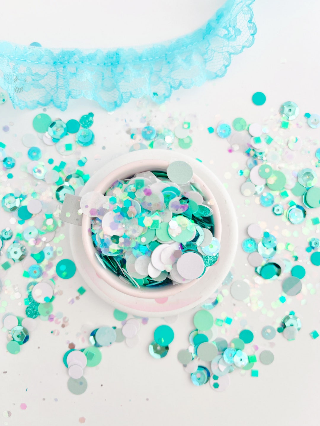 Surf City Confetti - Blue Confetti - Teal Confetti - Aqua Confetti ...