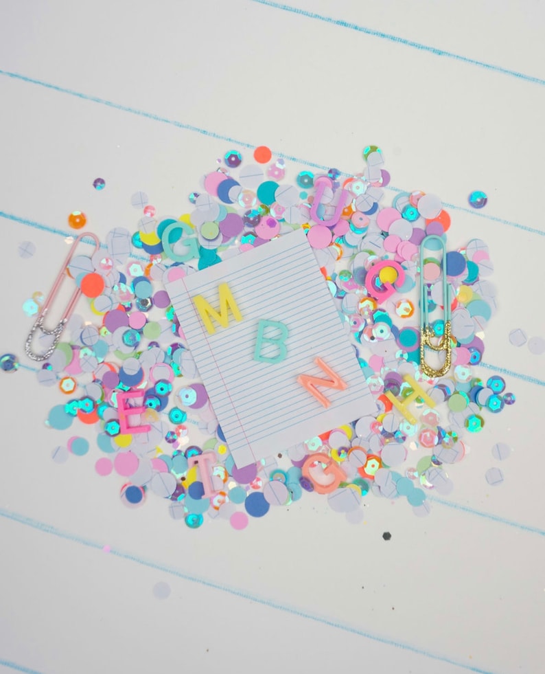 Alphabet Soup Confetti - Back to School Confetti - Colorful Confetti ...