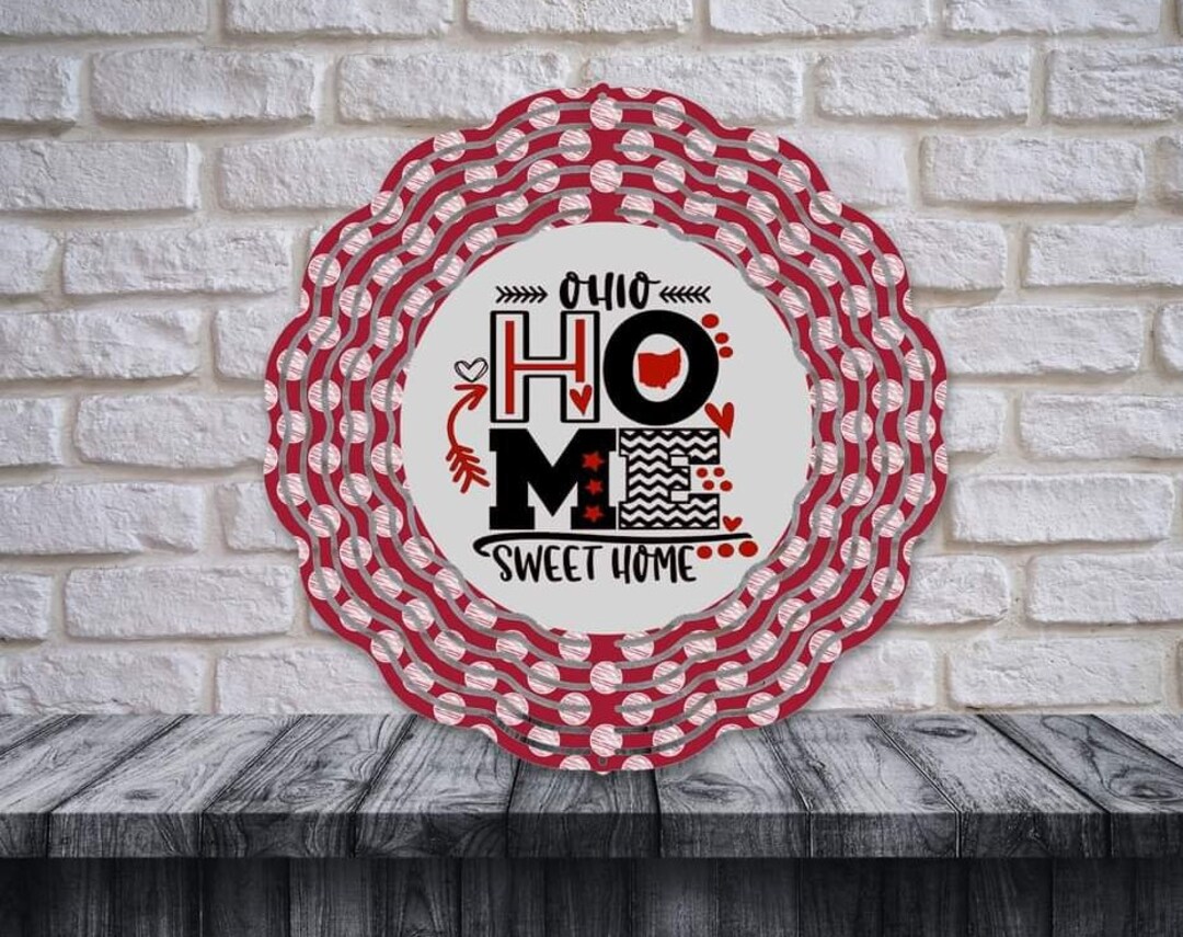 Ohio Wind Spinner - Ohio State Decor - Metal Spinner - Home Sweet Home ...