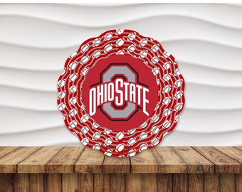 Ohio State Buckeyes Mini Swirly Metal Wind Spinner - Etsy