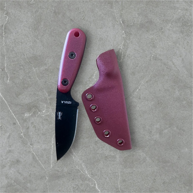 Custom Kydex Sheath for ESEE Izula Knife With Scales | Durable Kydex ...