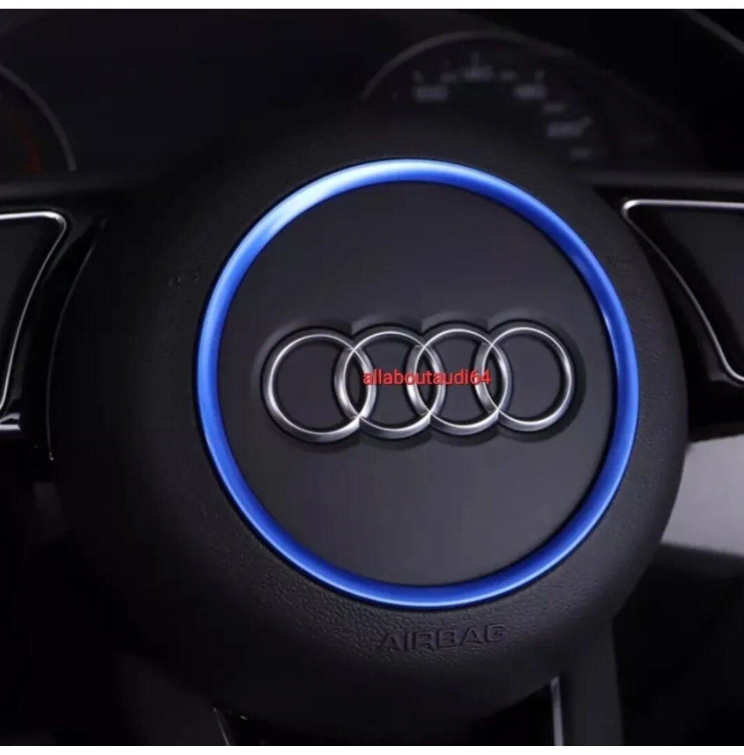 Fits Audi TT/8J A1 A3 S3 A4 S4 A5 A6 A7 S7 Q2 Q3 Q5 Steering Wheel Ring ...