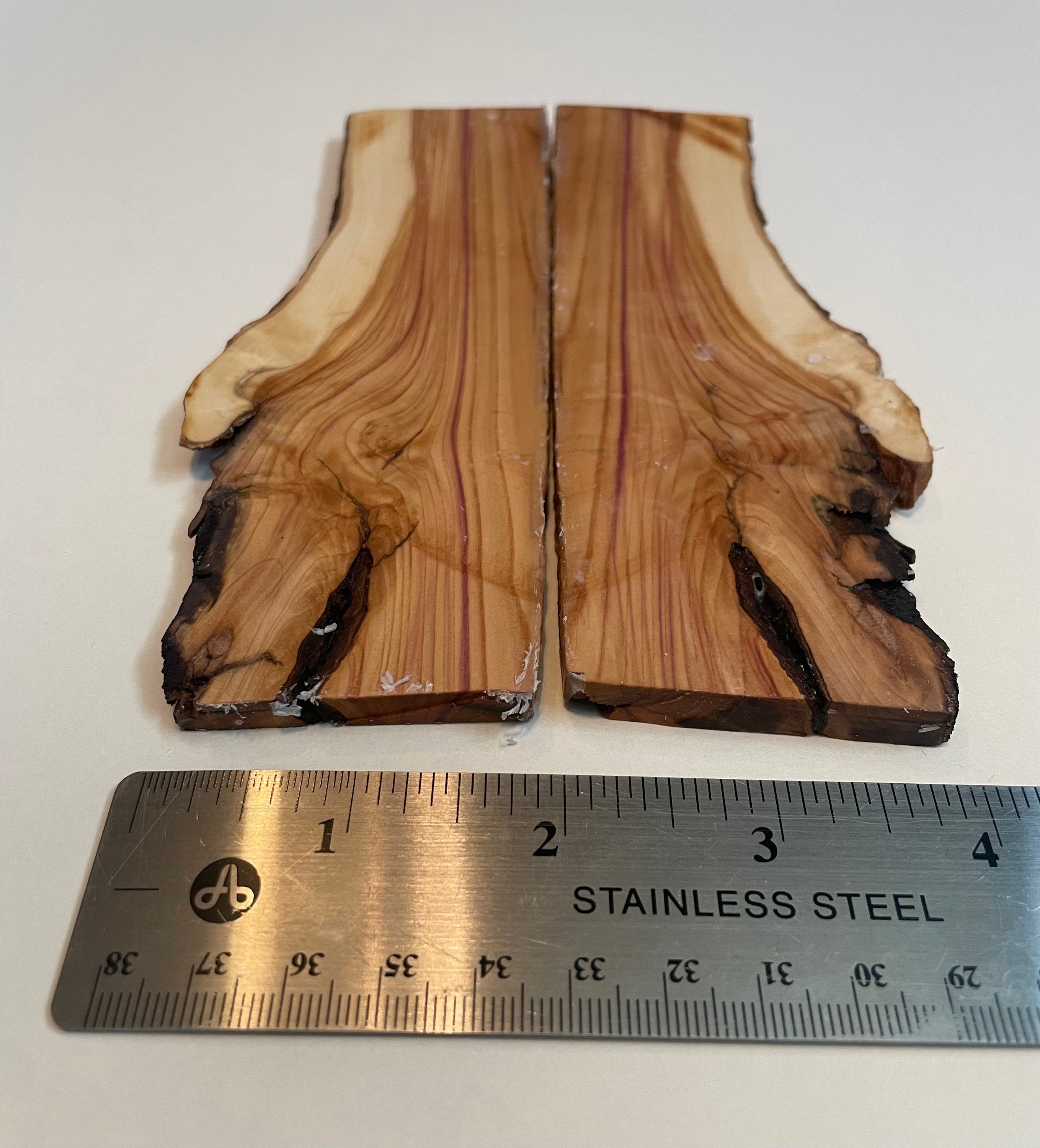 Lilac Wood Knife Handle Scales bookmatched - Etsy