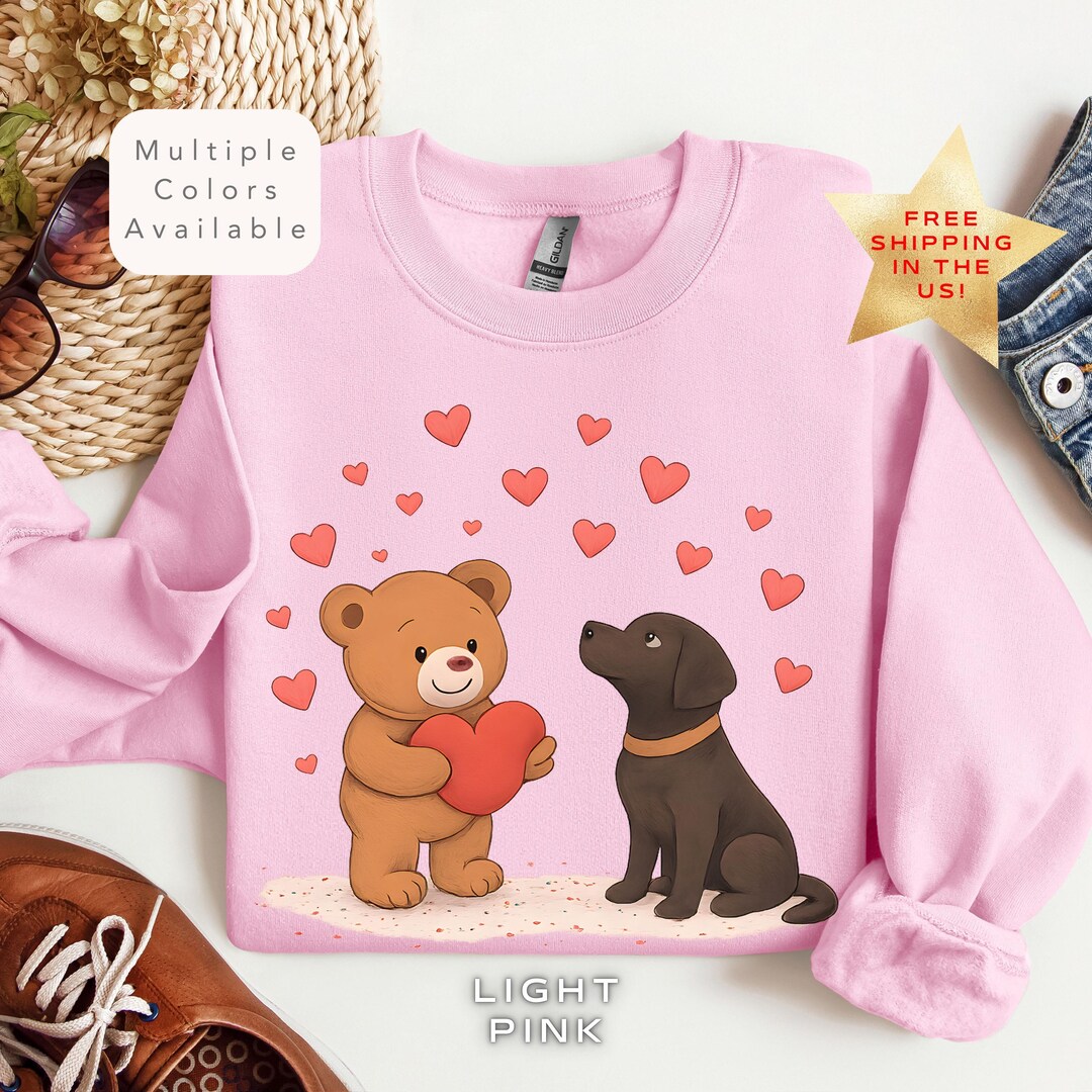 Valentines Day Chocolate Labrador Shirt, Choclate Lab Sweatshirt, Lab ...
