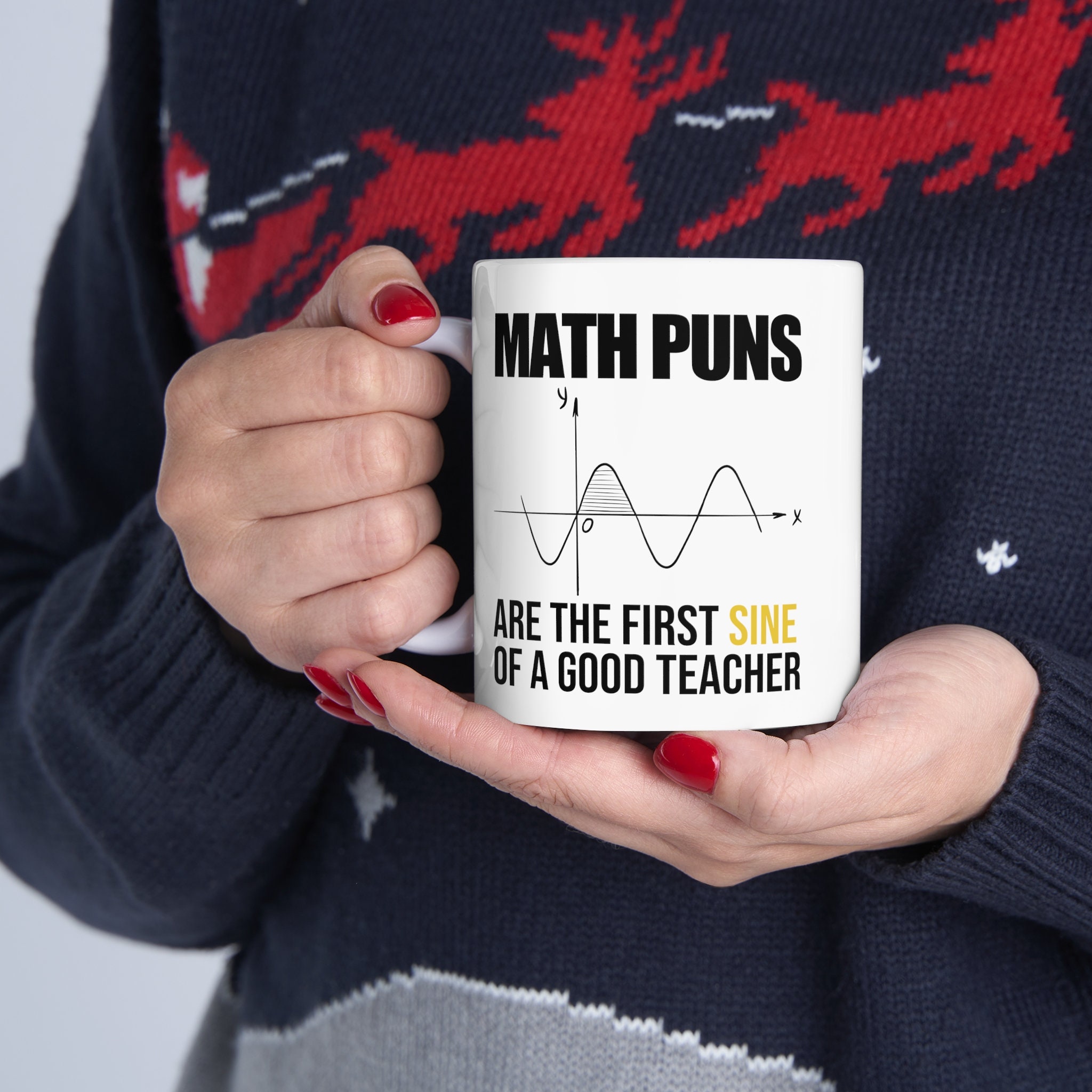 Funny Math Teacher Coffee Mug With Pun, Mathematics Teacher Gift, 11 ...