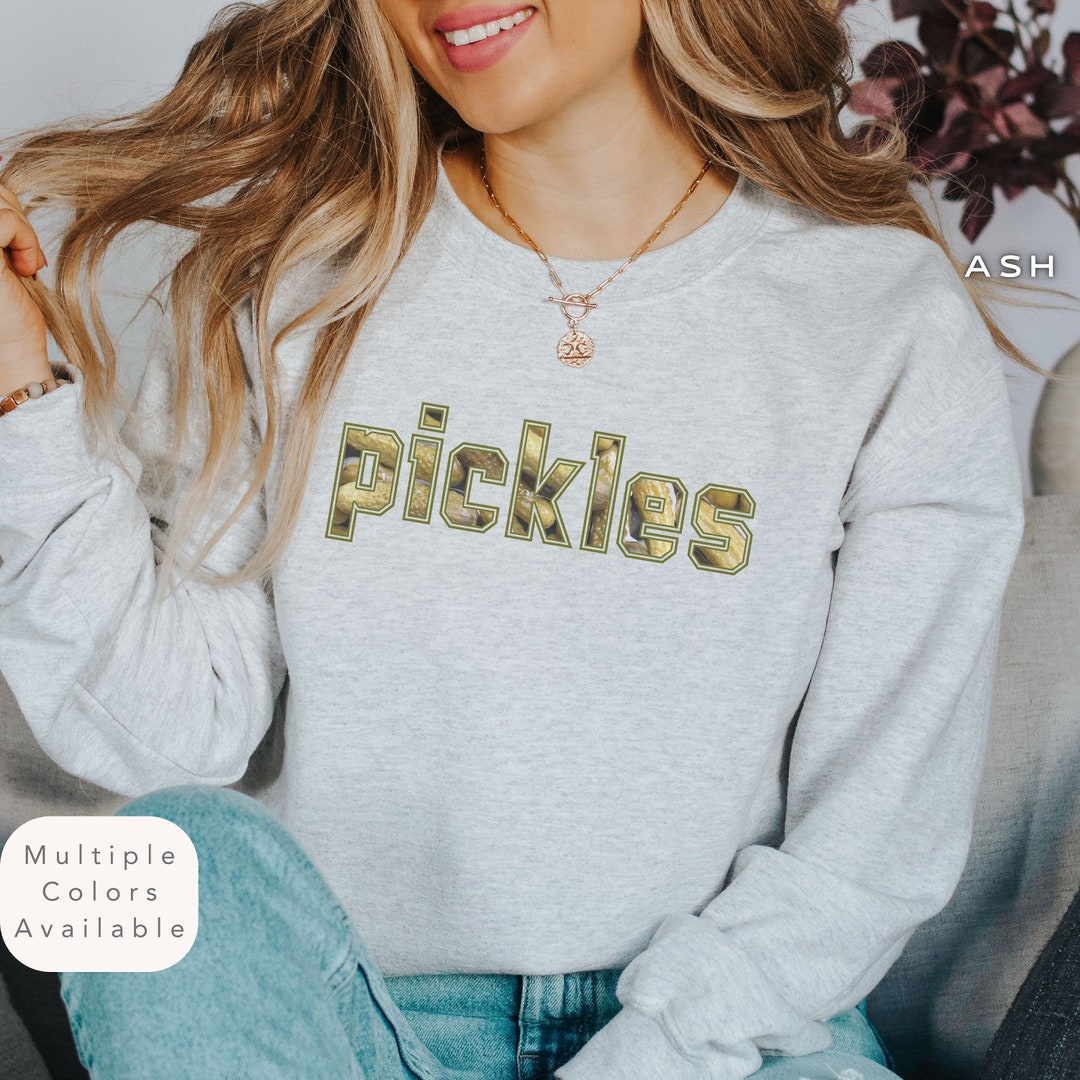 Collegiate Vintage Pickle Sweatshirt, Womens Canning Season Pickle ...