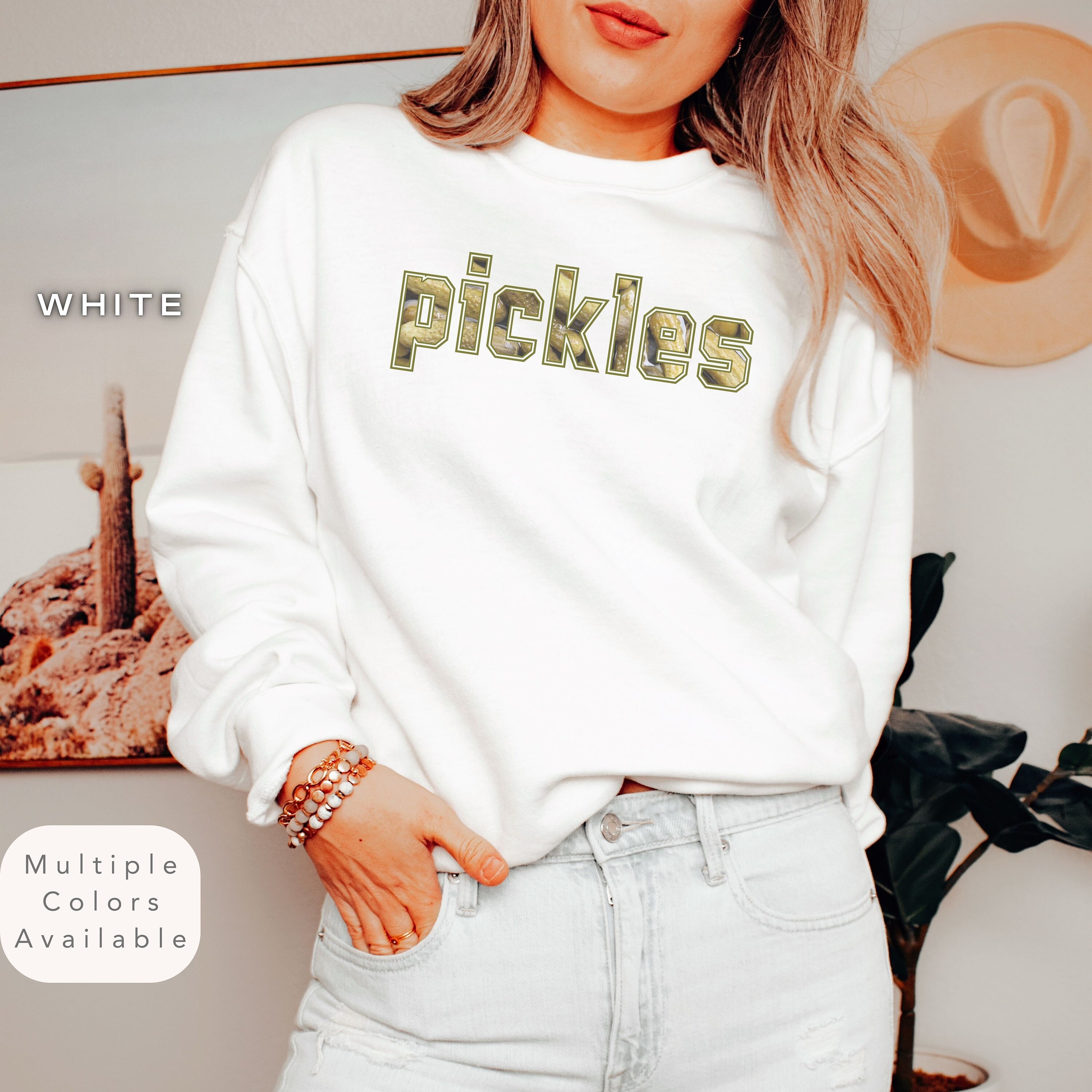 Collegiate Vintage Pickle Sweatshirt, Womens Canning Season Pickle ...