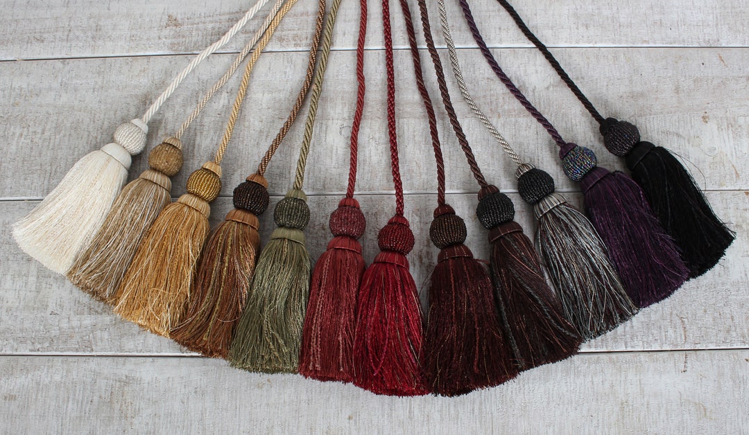 Handmade Vintage Style Double Key Tassel Tie Used to Embellish or ...