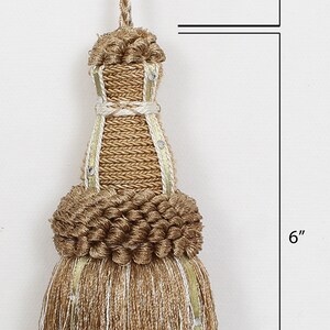 Handmade Vintage Style 6" Key Tassel Used to Embellish or Decorate ...