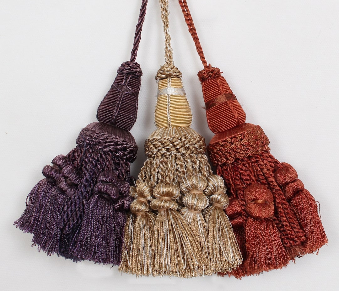 Handmade Vintage Style 6" Key Tassel Used to Embellish or Decorate ...