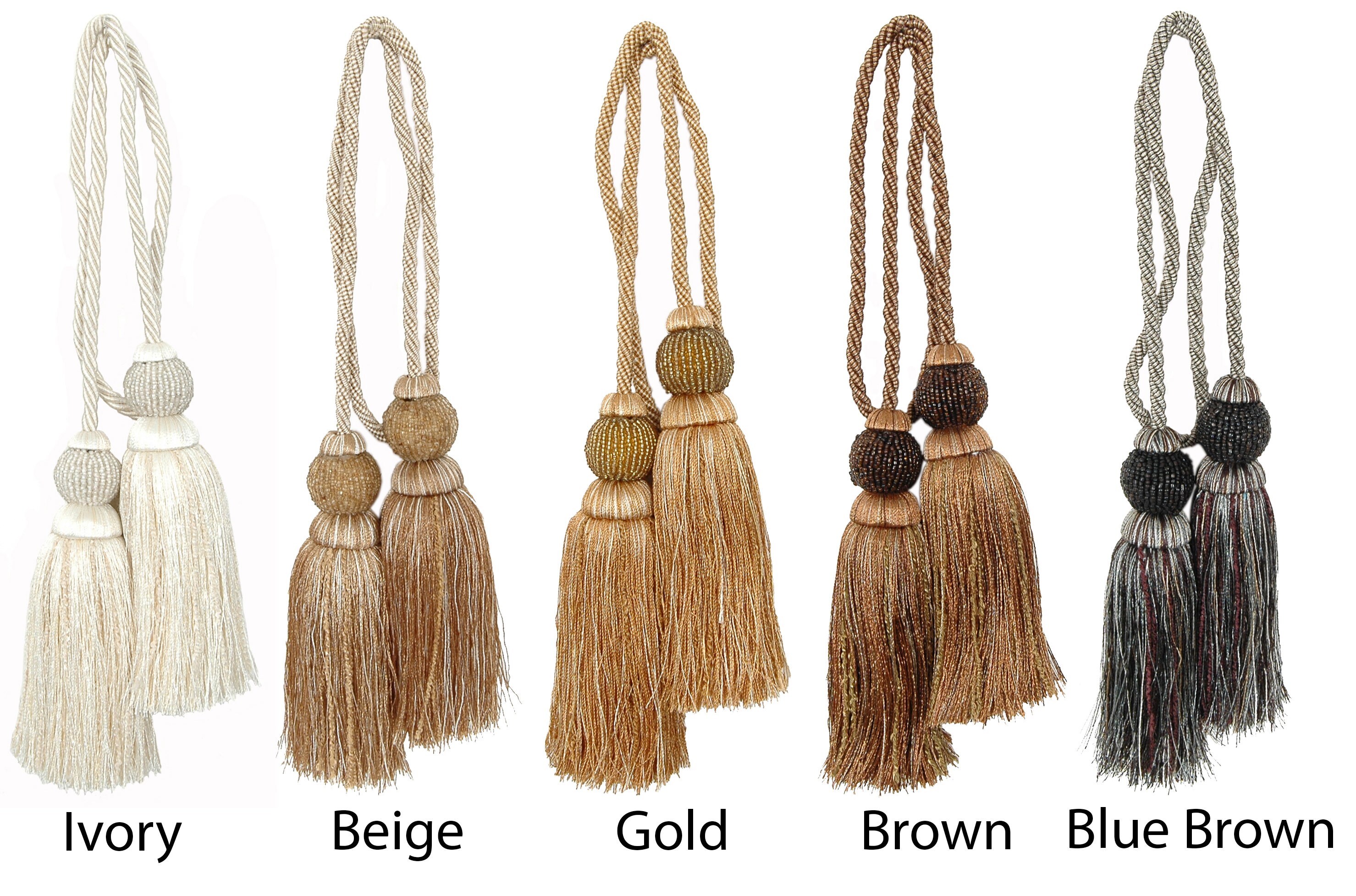 Handmade Vintage Style Double Key Tassel Tie Used to Embellish or ...