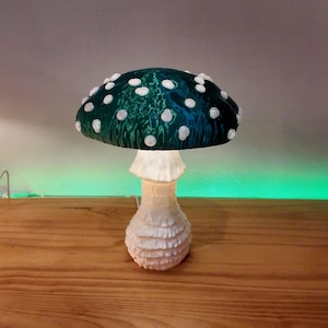 Shimmering Amanita Fungi Lamp | Fungus Light | Nature Decor - Etsy