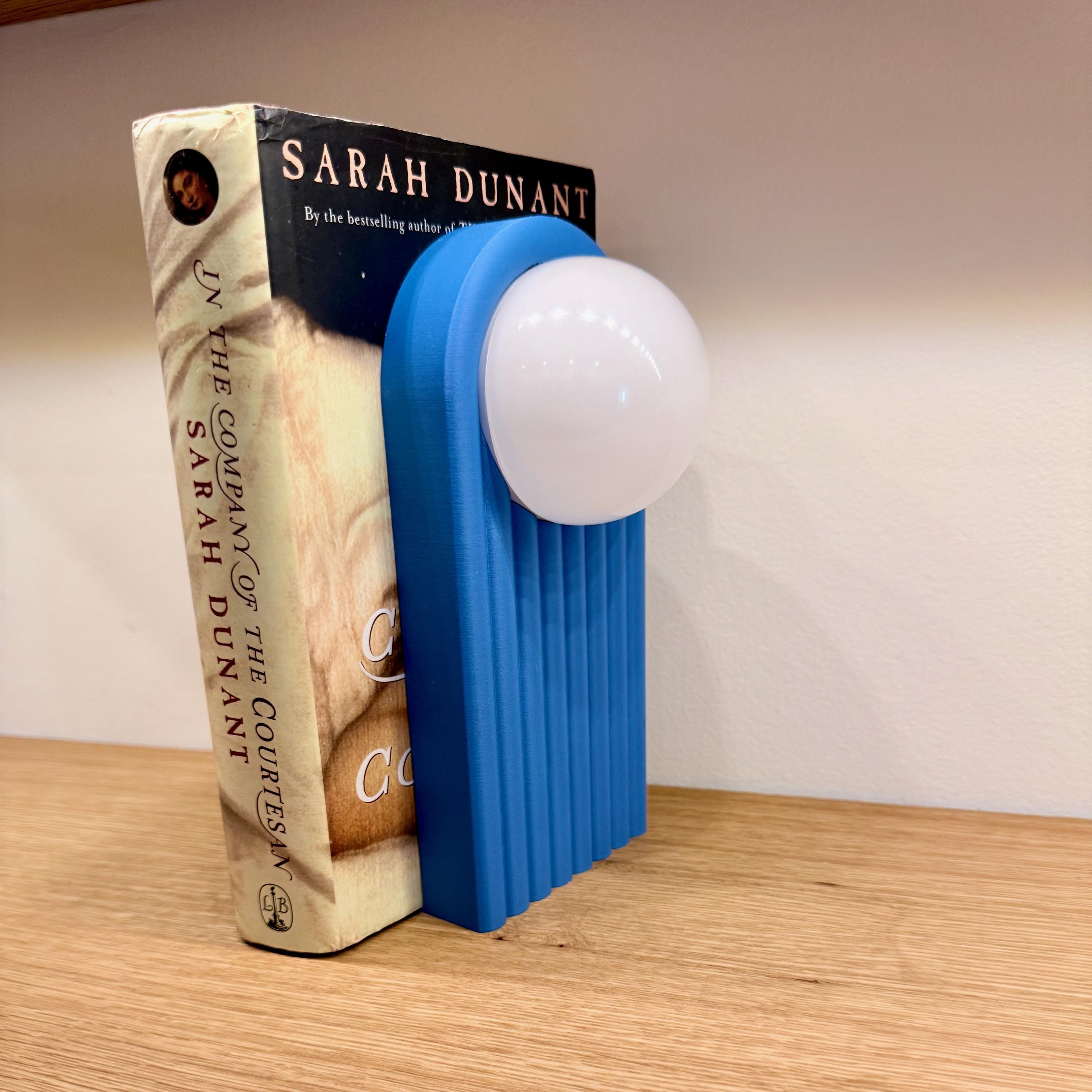 Mid-century Lighted Bookend | Rechargeable LED | Book Lover Gift ...