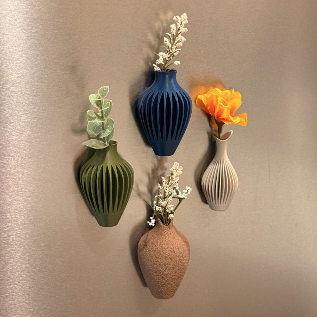 Mini Magnetic Fridge Vase Trio | Propagation Bud Vases - Etsy