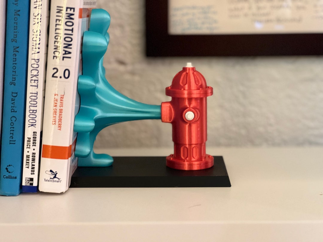 Whimsical Fire Hydrant Book End | Colorful and Homemade - Etsy
