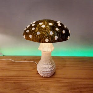 Shimmering Amanita Fungi Lamp | Fungus Light | Nature Decor - Etsy