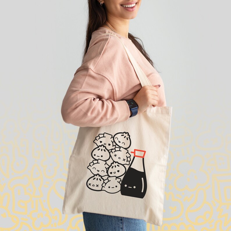 Cute Dumpling Tote Bag | Cute Gyoza Bag | Cute Dumpling Bag | Dumpling ...