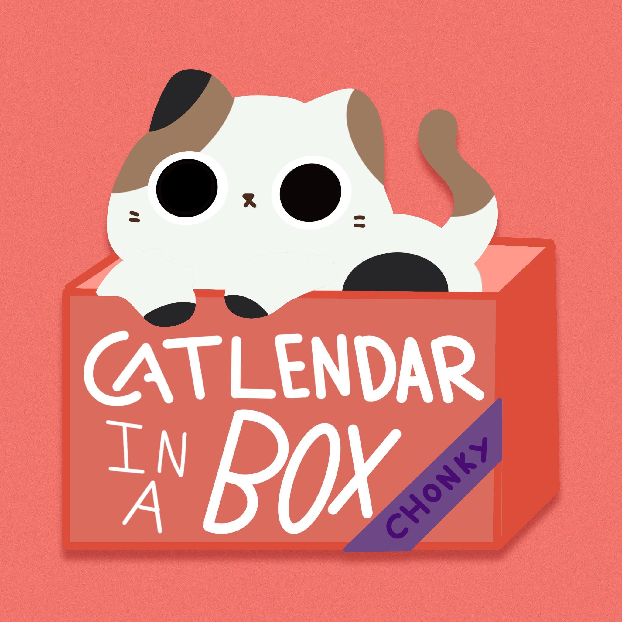 2026 Cat-lendar in A Box , Desk Calendar Cat , New Year Calendar, Cat ...
