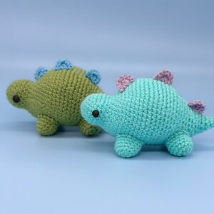 Stegosaurus Dinosaur Crochet Pattern, Stega the Stegosaurus Amigurumi ...
