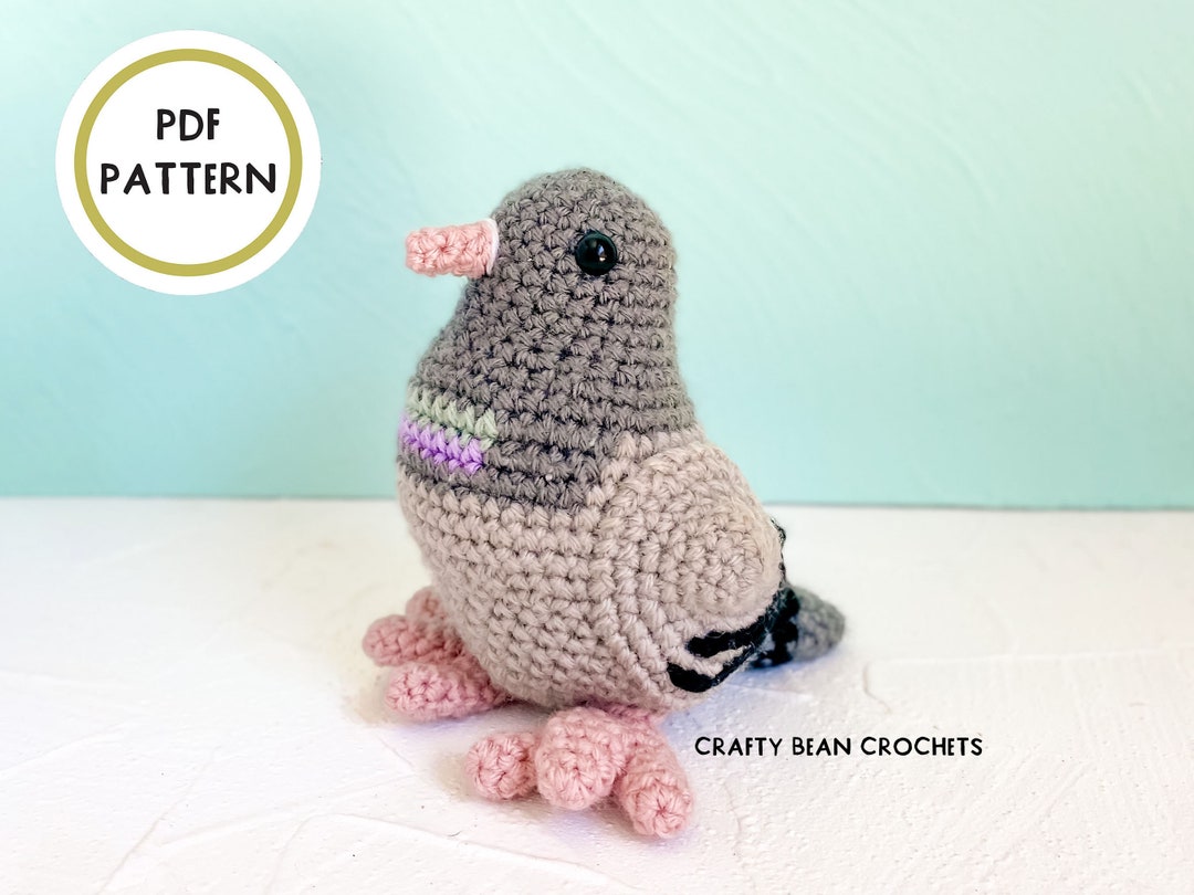 Pigeon Crochet Pattern Pedro the Pigeon Amigurumi PDF Pattern - Etsy