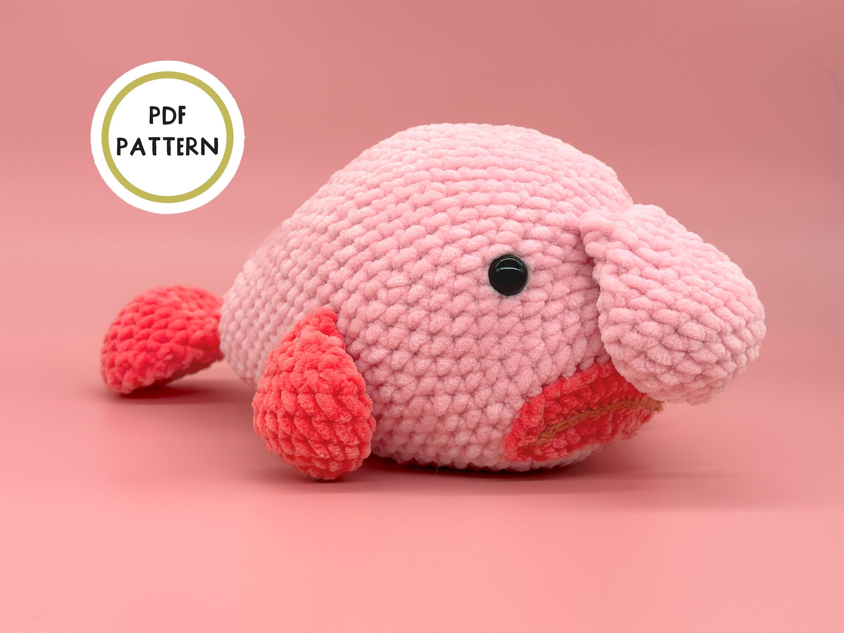 Plush Blobfish Crochet Pattern Bentley the Blobfish Amigurumi - Etsy
