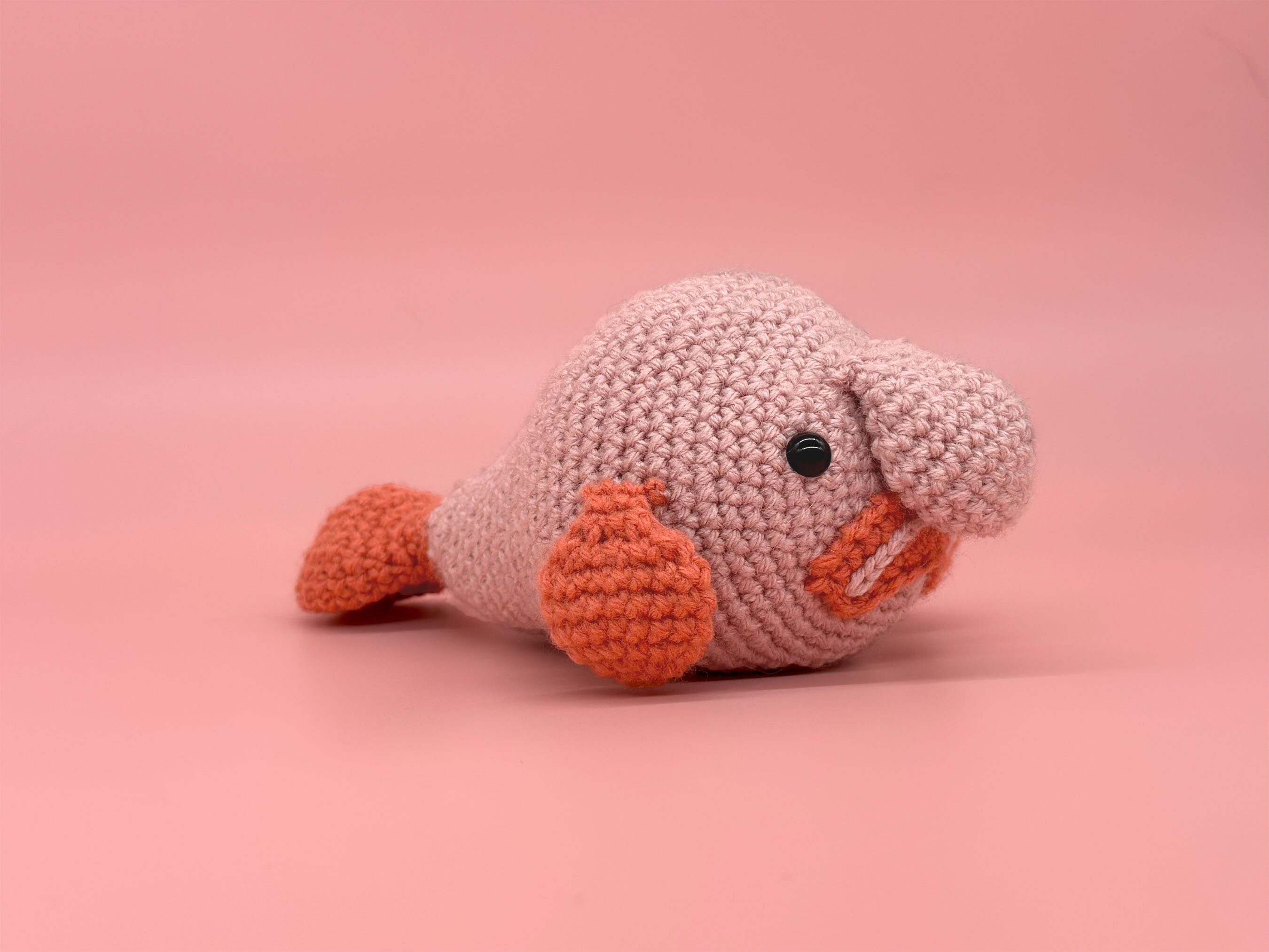 Plush Blobfish Crochet Pattern Bentley the Blobfish Amigurumi - Etsy