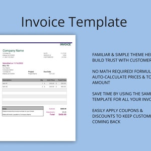 Invoice & Receipt Templates for Microsoft Excel/google Sheets ...