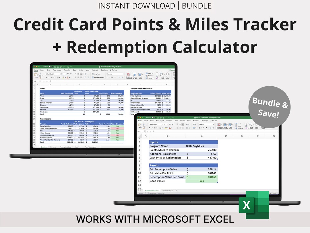 Credit Card Points Tracker & Redemption Calculator - Travel Hacking ...
