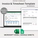 Invoice & Timesheet Templates for Microsoft Excel/google Sheets ...