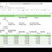 Monthly Timesheet Template for Microsoft Excel & Google Sheets green ...