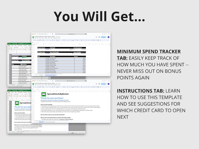 Credit Card Minimum Spend Requirement Tracker - Credit Card Points ...