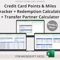 Travel Hacking Spreadsheet Credit Card Points Redemption Tracker ...