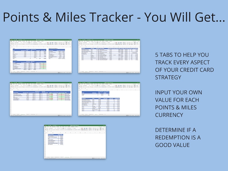 Credit Card Points Tracker, Transfer Partner Calc, Redemption Calc ...
