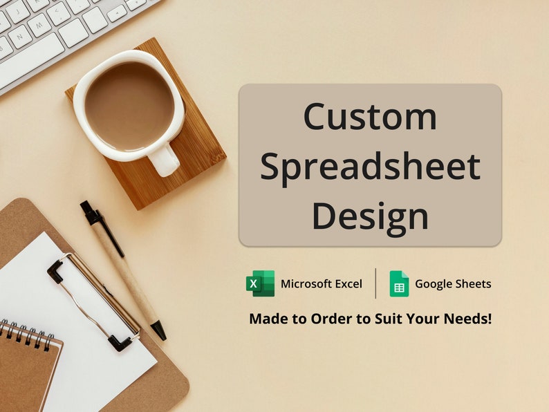 Custom Spreadsheet for Microsoft Excel - Personalized Spreadsheet ...
