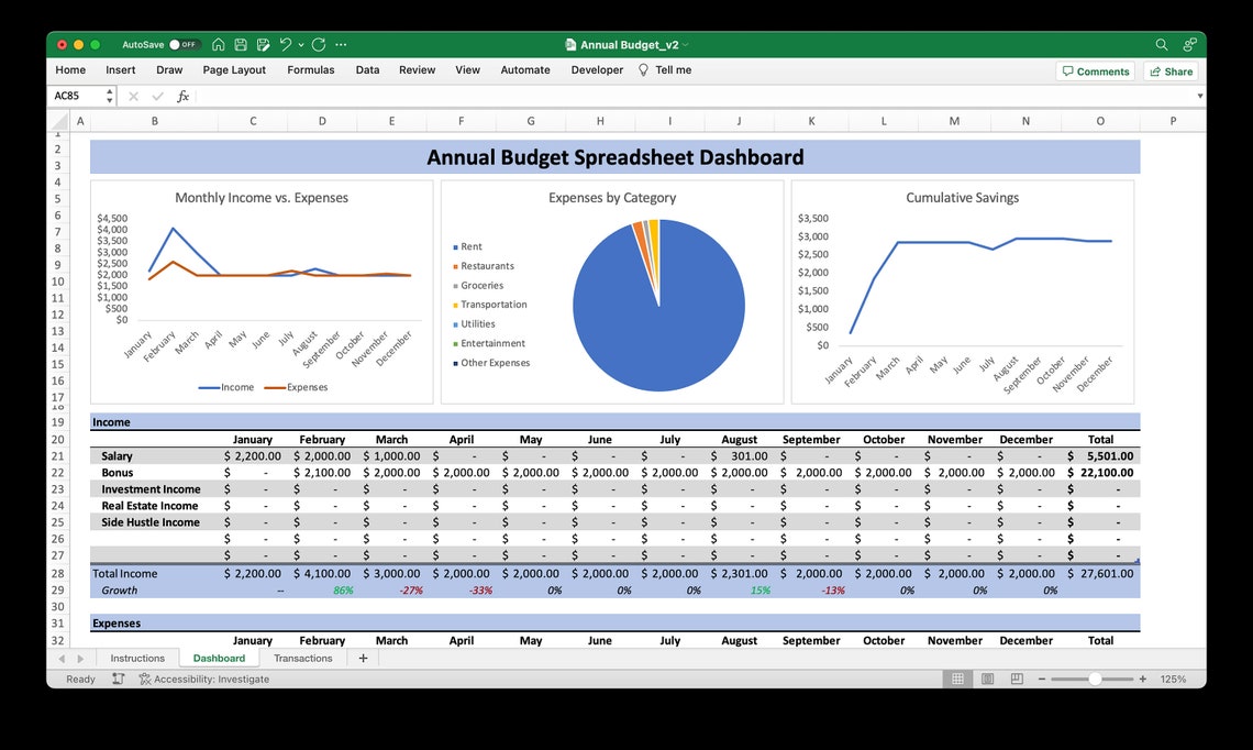 Custom Spreadsheet for Microsoft Excel - Personalized Spreadsheet ...