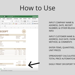 Invoice & Receipt Templates for Microsoft Excel/google Sheets ...