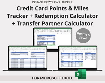 Credit Card Points Tracker, Transfer Partner Calc, Redemption Calc ...