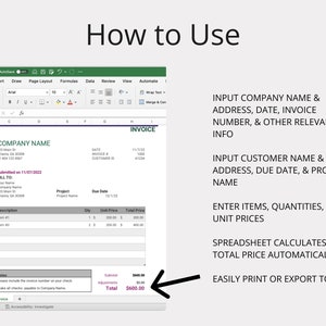 Invoice & Timesheet Templates for Microsoft Excel/google Sheets ...